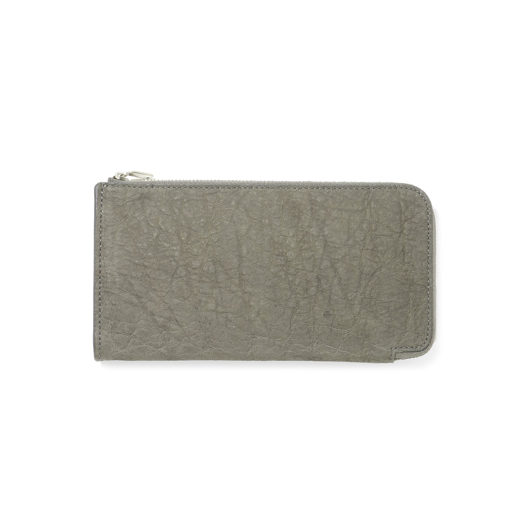 THE SOLE（ザソール）エレファント L字 ロングジップウォレット グレー【MASTERPLAN（マスタープラン）】