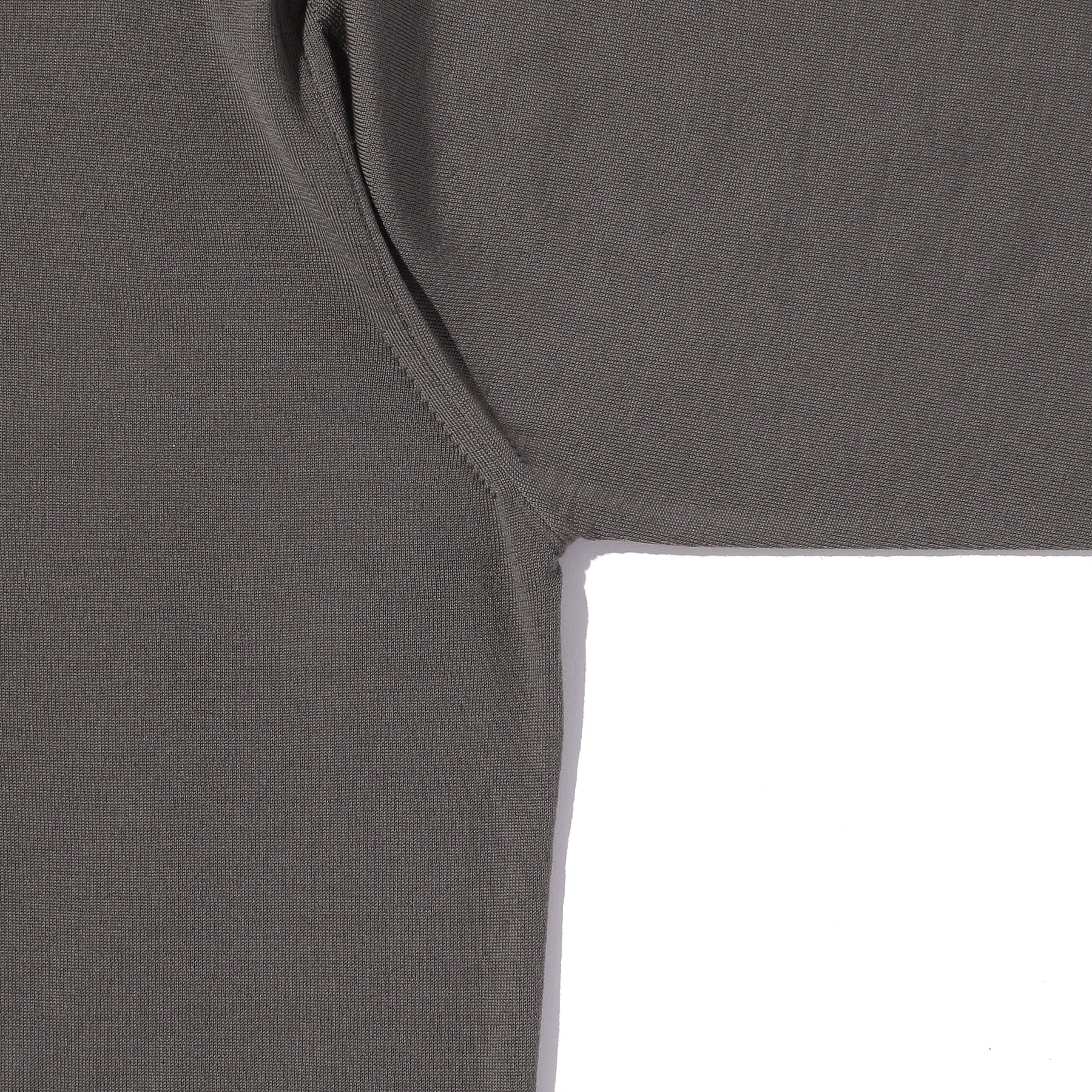 nomiamo（ノミアモ）33ゲージウールクルーネックニット ストーングレー【MASTERPLAN（マスタープラン）】