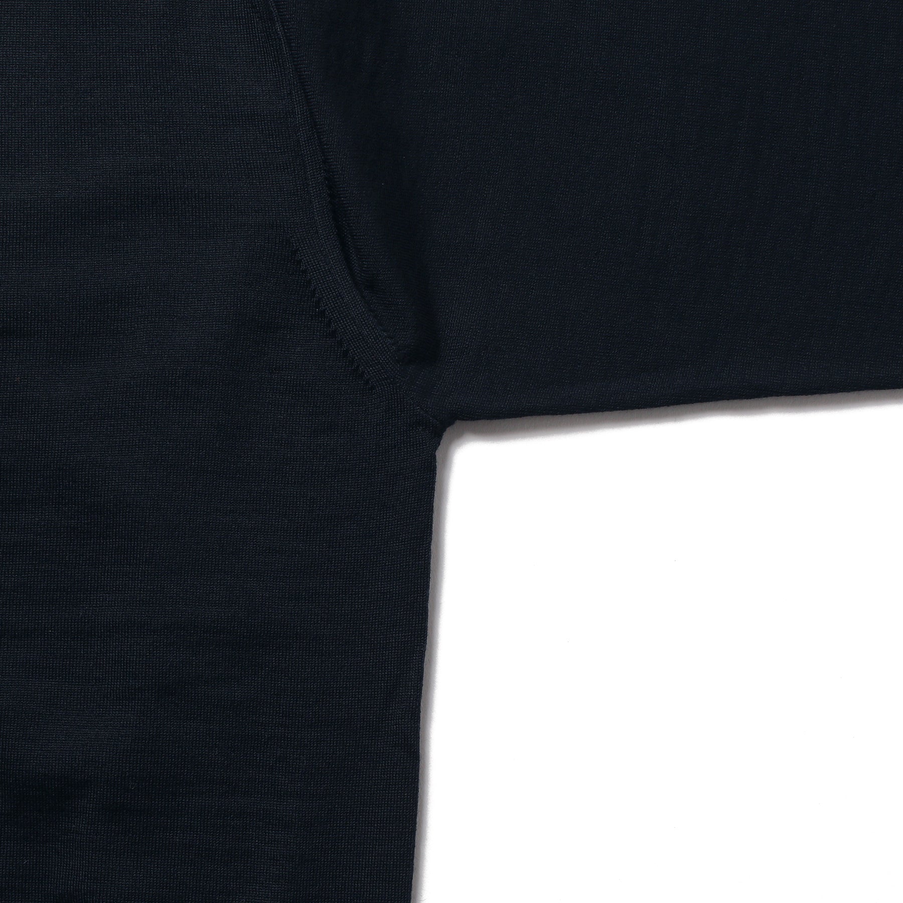 nomiamo（ノミアモ）33ゲージウールモックネックニット ネイビー【MASTERPLAN（マスタープラン）】