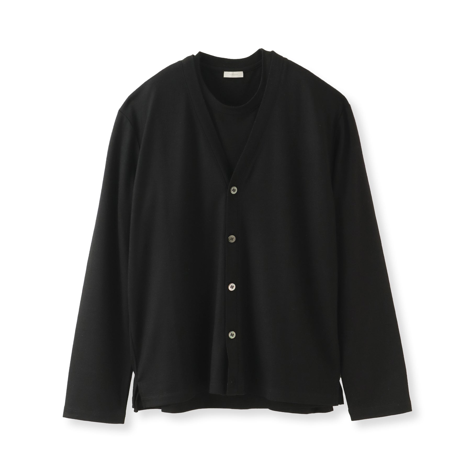 nomiamo（ノミアモ）通年用 ウォッシャブルウール Tシャツ カーディガン アンサンブルセット【MASTERPLAN（マスタープラン）】