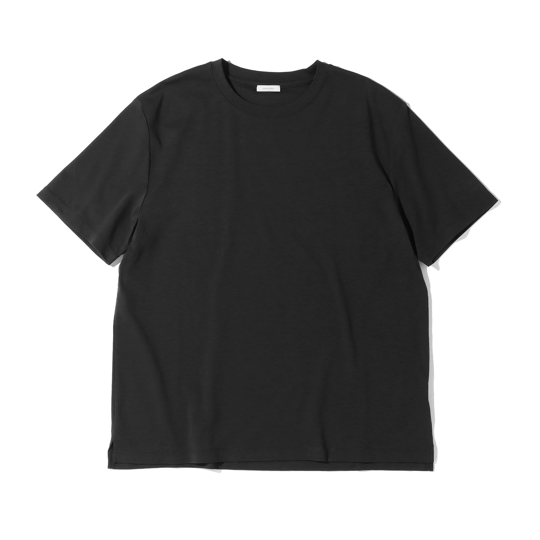 nomiamo（ノミアモ）スーピマコットンクルーネックTシャツ ブラック【MASTERPLAN（マスタープラン）】