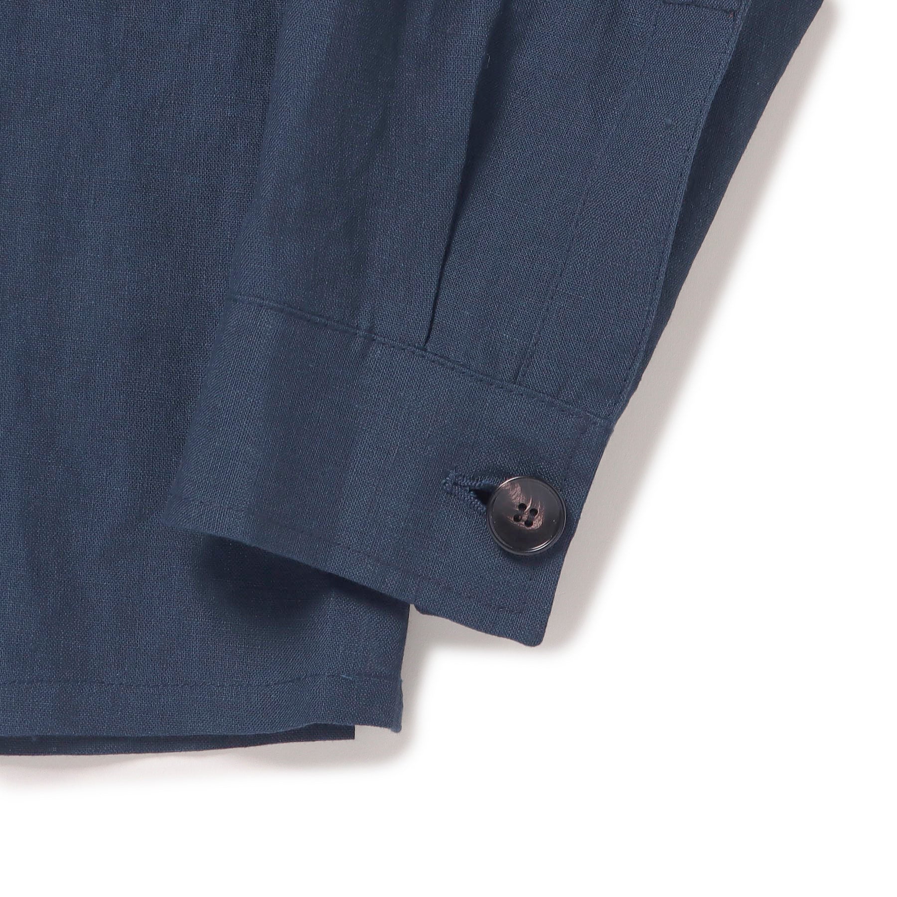 Finjack（フィンジャック）ハードマンズリネン CPOシャツジャケット ネイビー【MASTERPLAN（マスタープラン）】