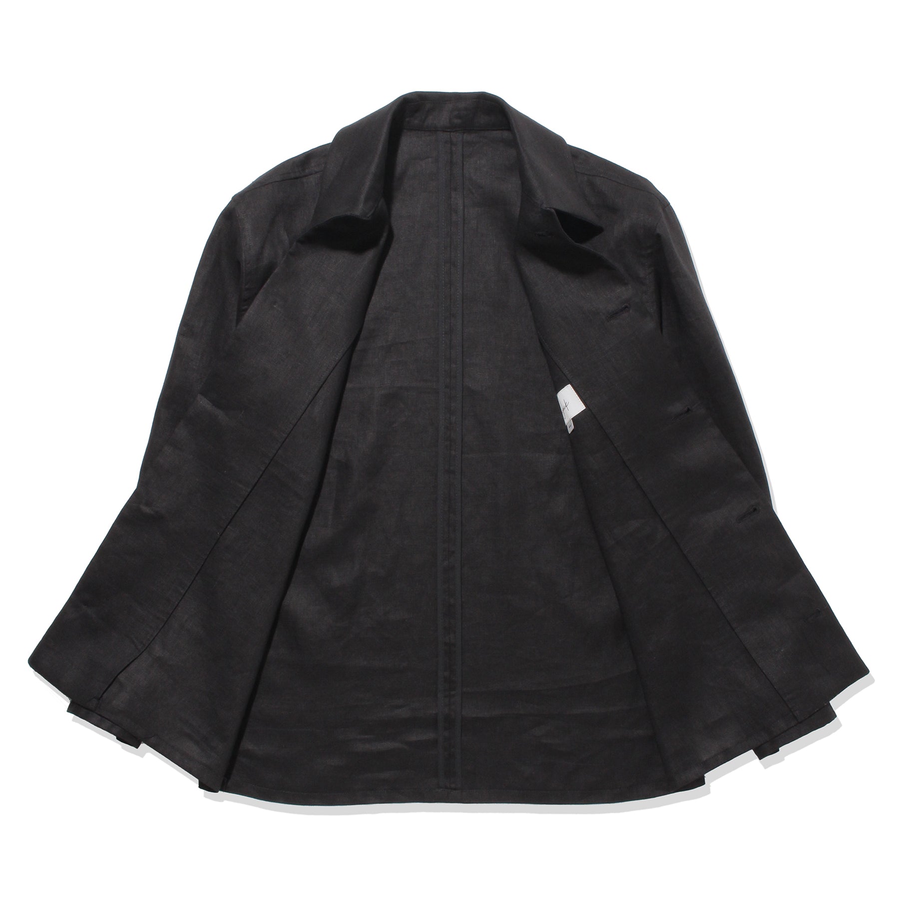 Finjack（フィンジャック）ハードマンズリネン CPOシャツジャケット ブラック【MASTERPLAN（マスタープラン）】