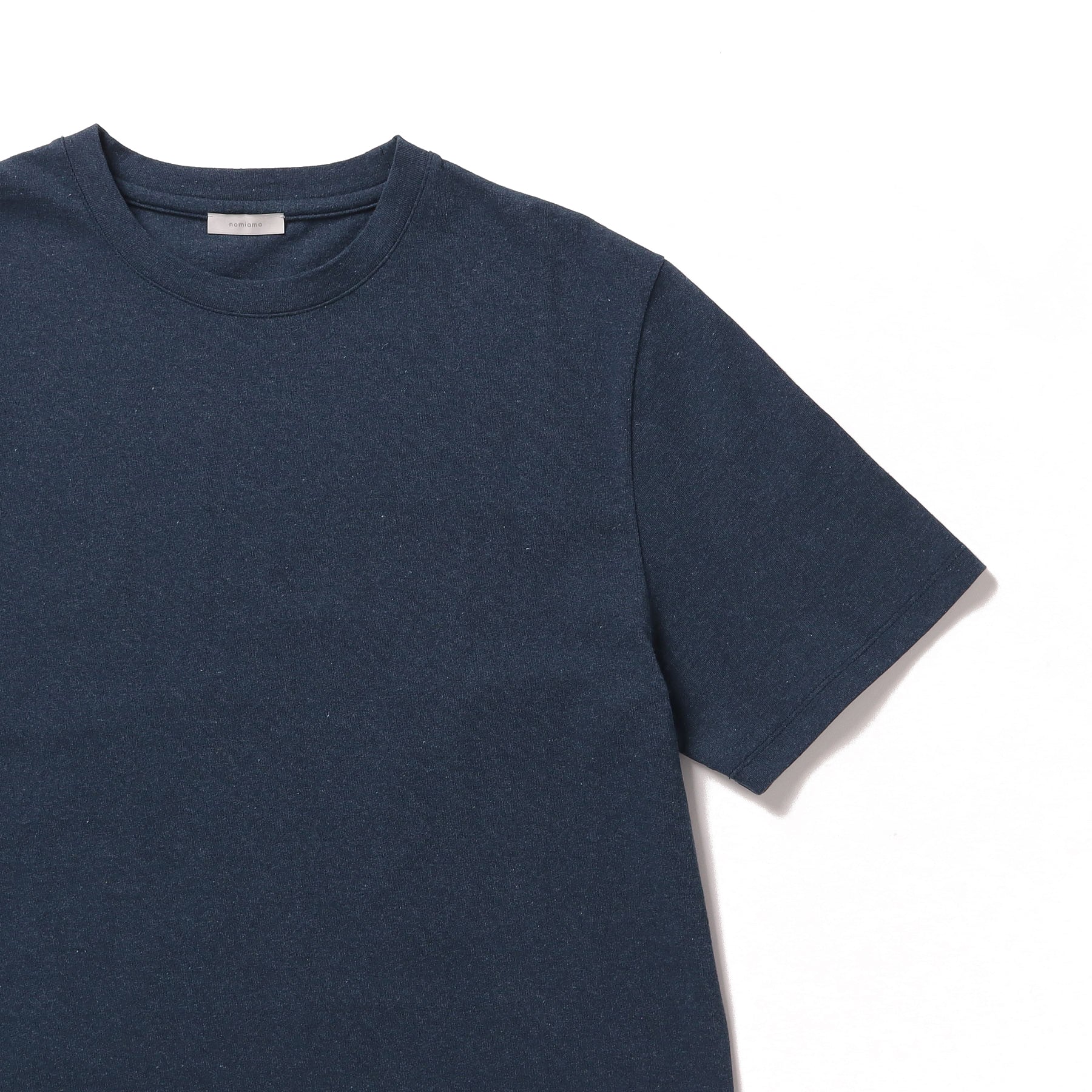 nomiamo（ノミアモ）反毛デニム クルーネック Tシャツ インディゴ【MASTERPLAN（マスタープラン）】