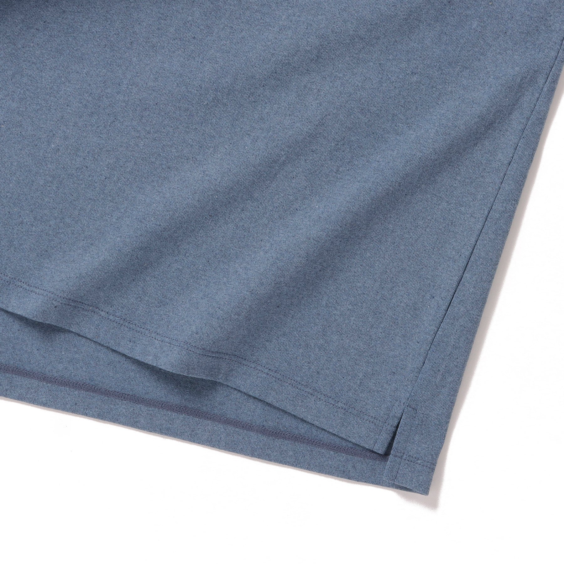 nomiamo（ノミアモ）反毛デニム クルーネックTシャツ ライトインディゴ【MASTERPLAN（マスタープラン）】