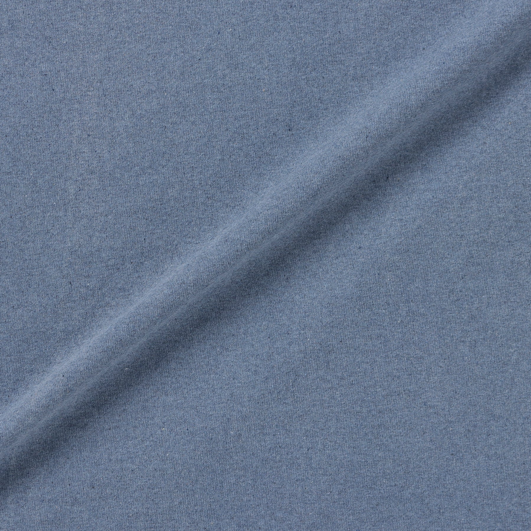 nomiamo（ノミアモ）反毛デニム クルーネックTシャツ ライトインディゴ【MASTERPLAN（マスタープラン）】