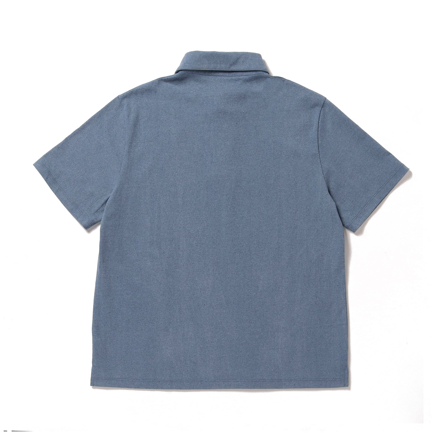 nomiamo（ノミアモ）反毛デニム ポロシャツ ライトインディゴ【MASTERPLAN（マスタープラン）】