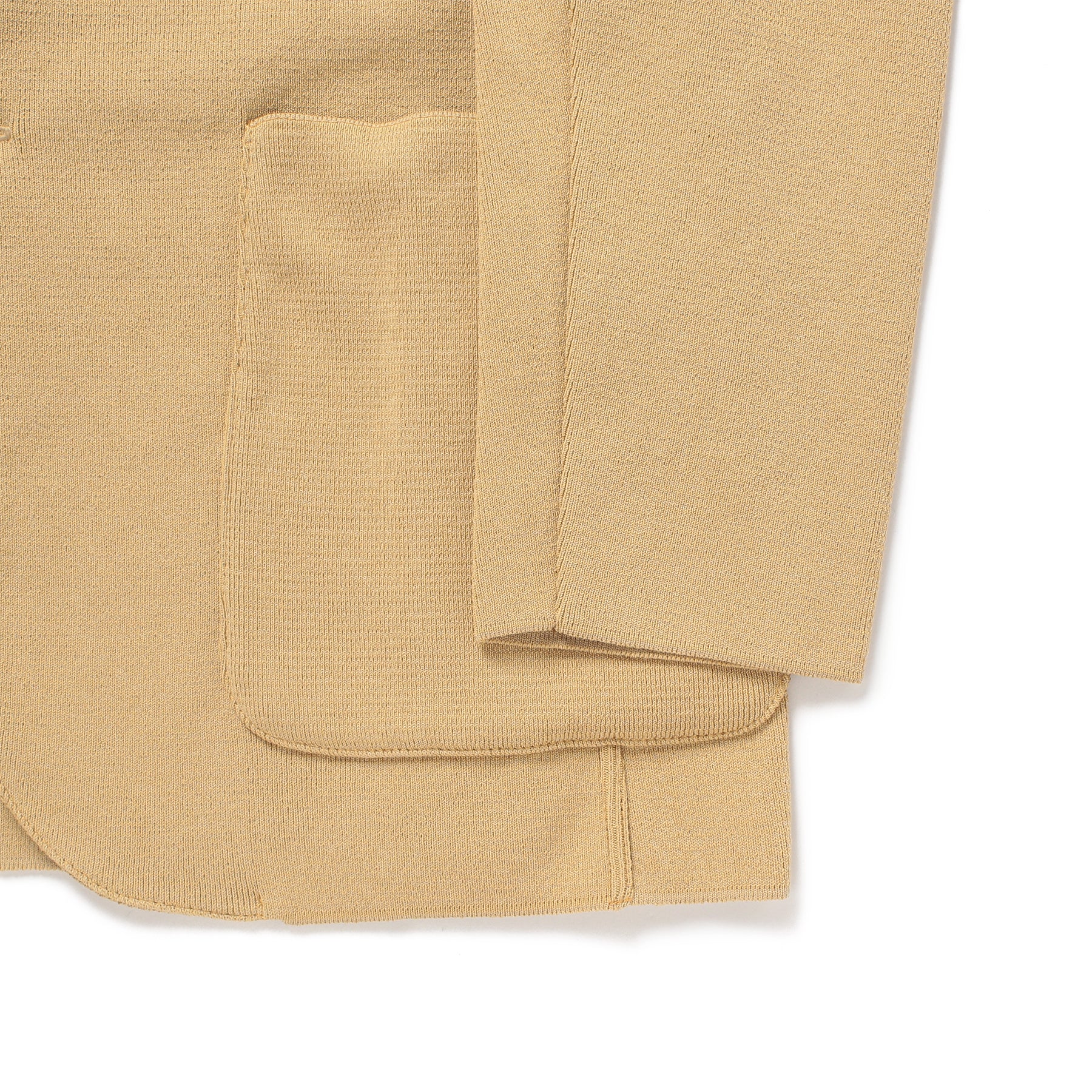 Finjack（フィンジャック）コットンストレッチ ニットテーラードジャケット ベージュ【MASTERPLAN（マスタープラン）】