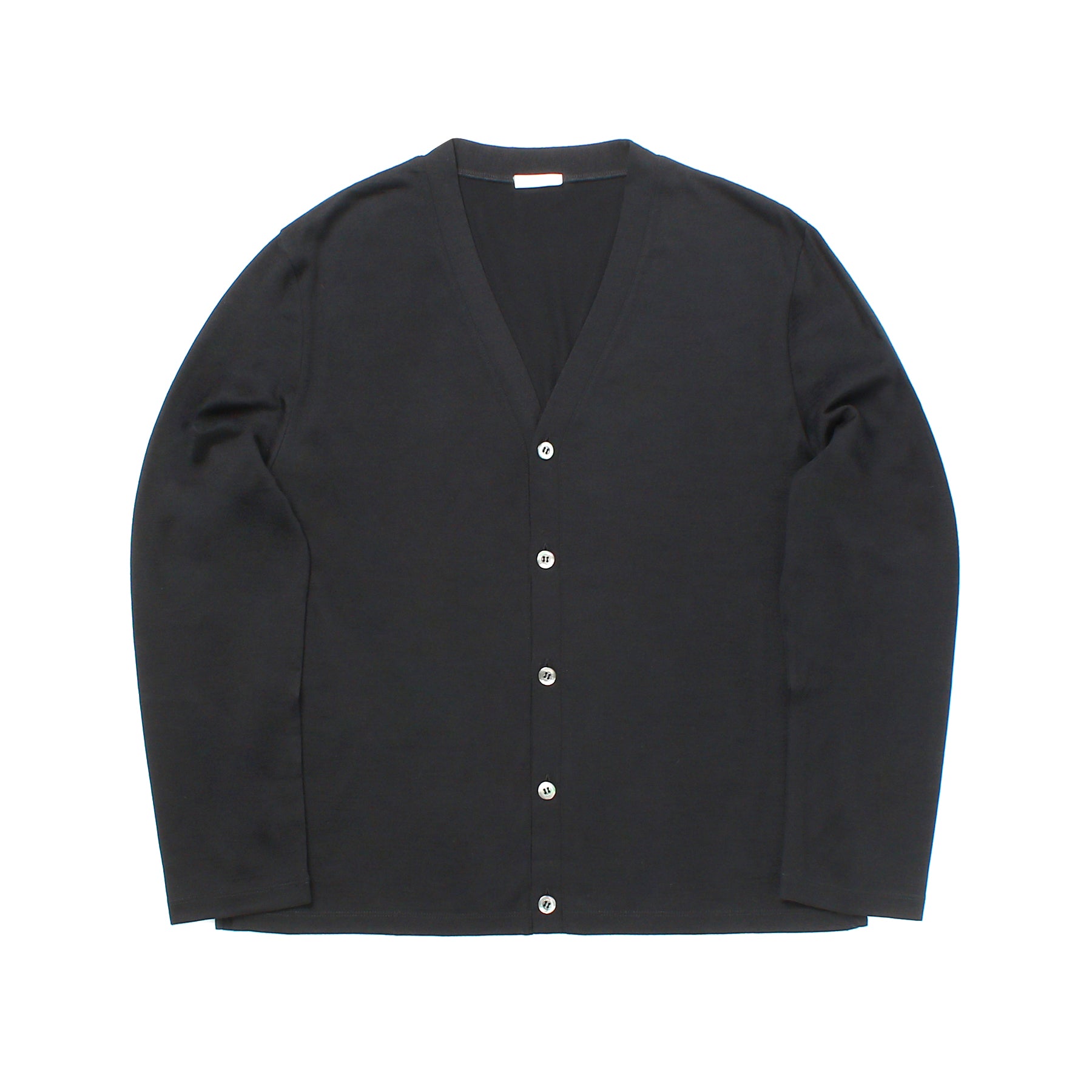 nomiamo（ノミアモ）ウォッシャブルウールカーディガン ブラック【MASTERPLAN（マスタープラン）】