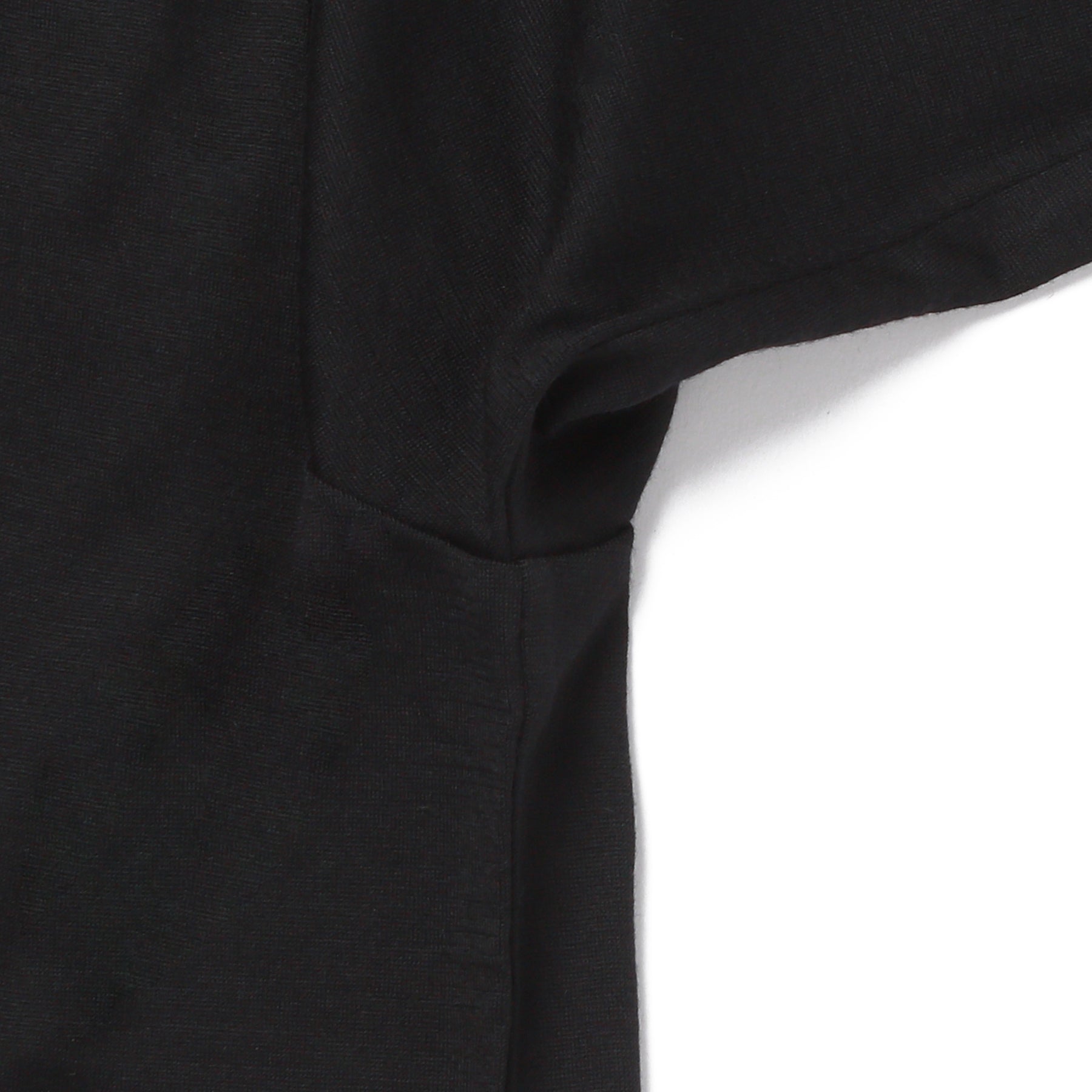 nomiamo（ノミアモ）ウォッシャブルウール クルーネックロングTシャツ ブラック【MASTERPLAN（マスタープラン）】