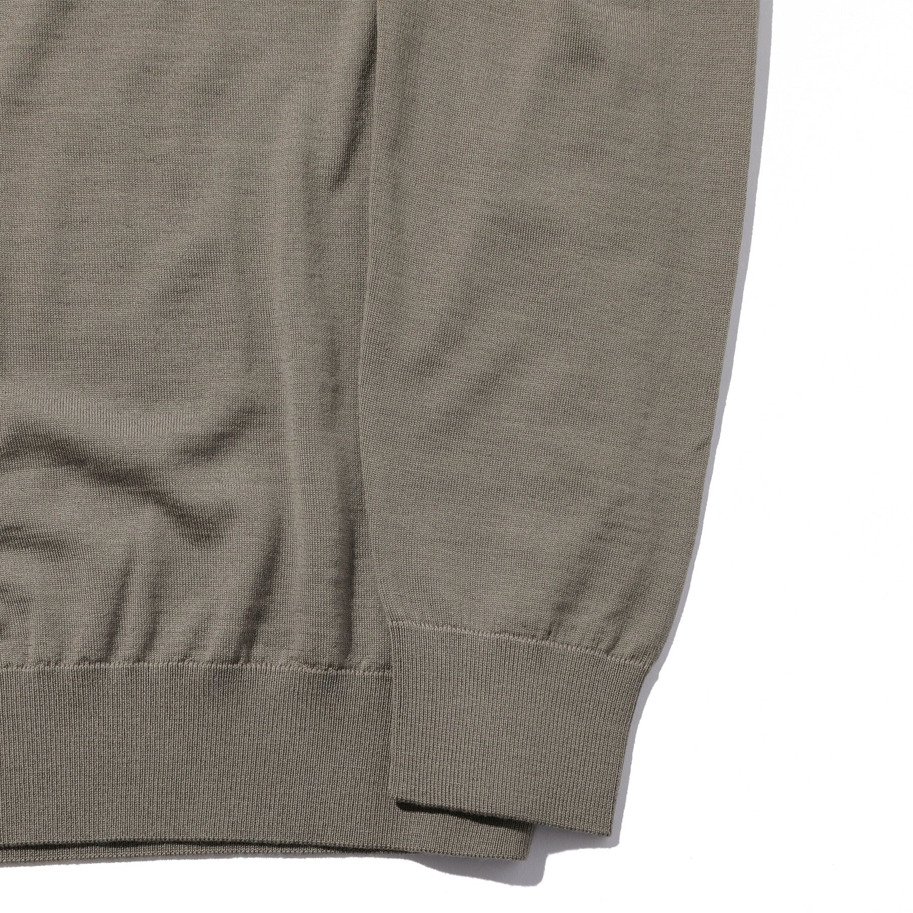 nomiamo（ノミアモ）33ゲージウールクルーネックニット グレー【MASTERPLAN（マスタープラン）】