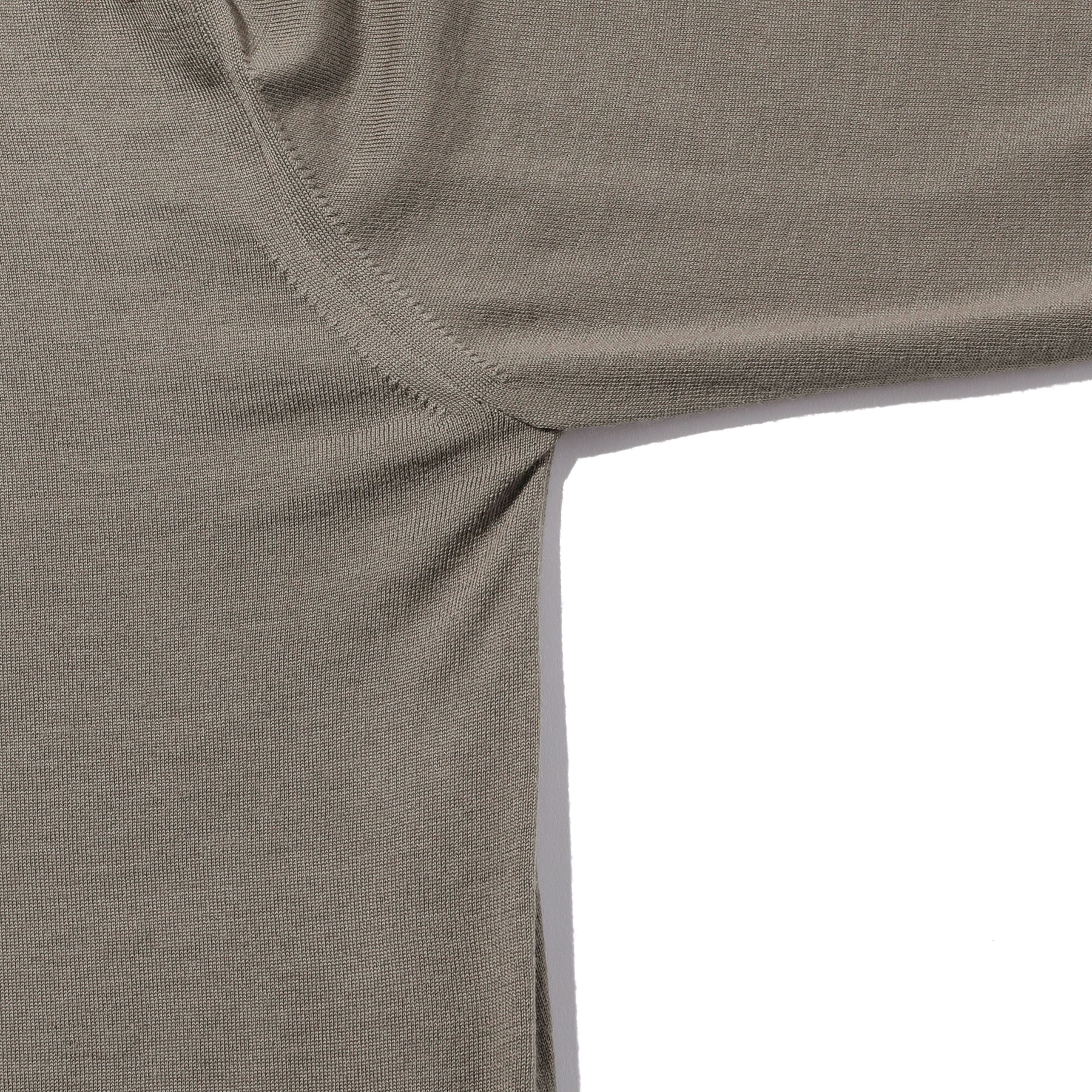 nomiamo（ノミアモ）33ゲージウールクルーネックニット グレー【MASTERPLAN（マスタープラン）】