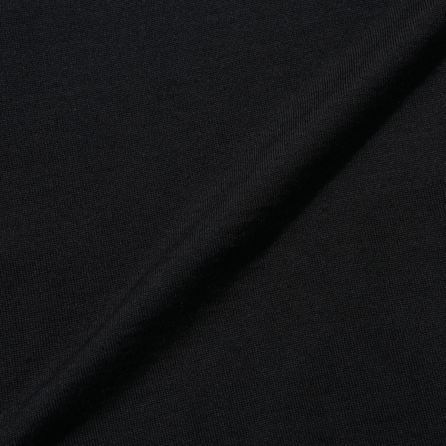 nomiamo（ノミアモ）33ゲージウールクルーネックニット ブラック【MASTERPLAN（マスタープラン）】